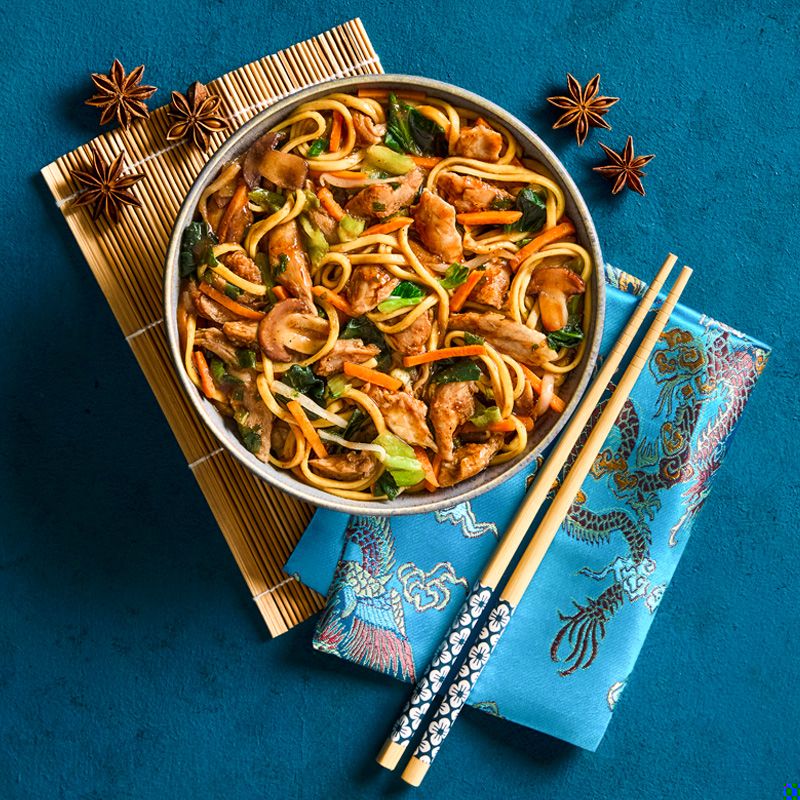 Aromatic duck noodles