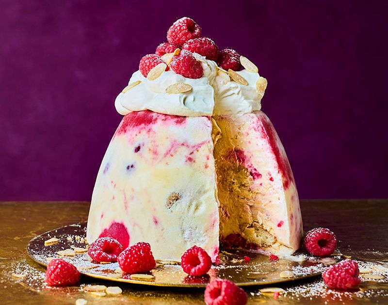 Raspberry ripple sherry trifle semifreddo | Slimming World