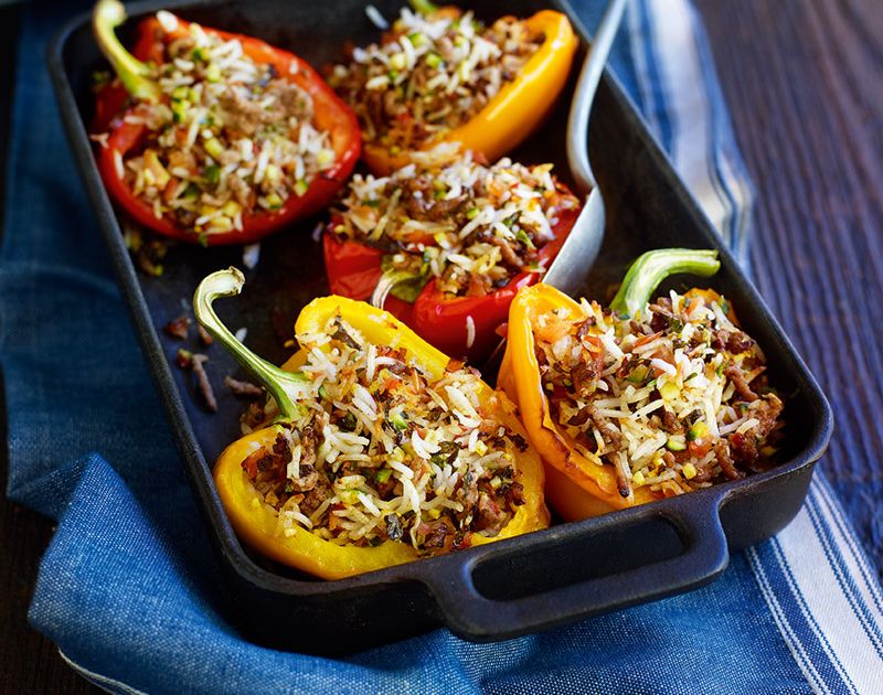 Mixed stuffed peppers | Slimming World